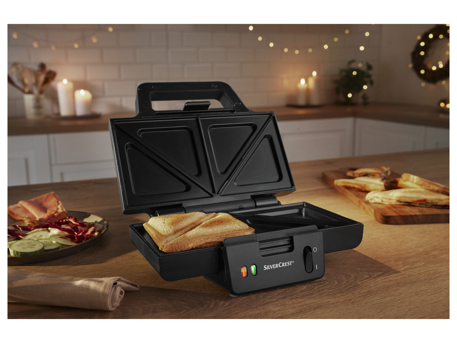 Appareil à croque-monsieur XXL SSWM 900 A1, 900 W