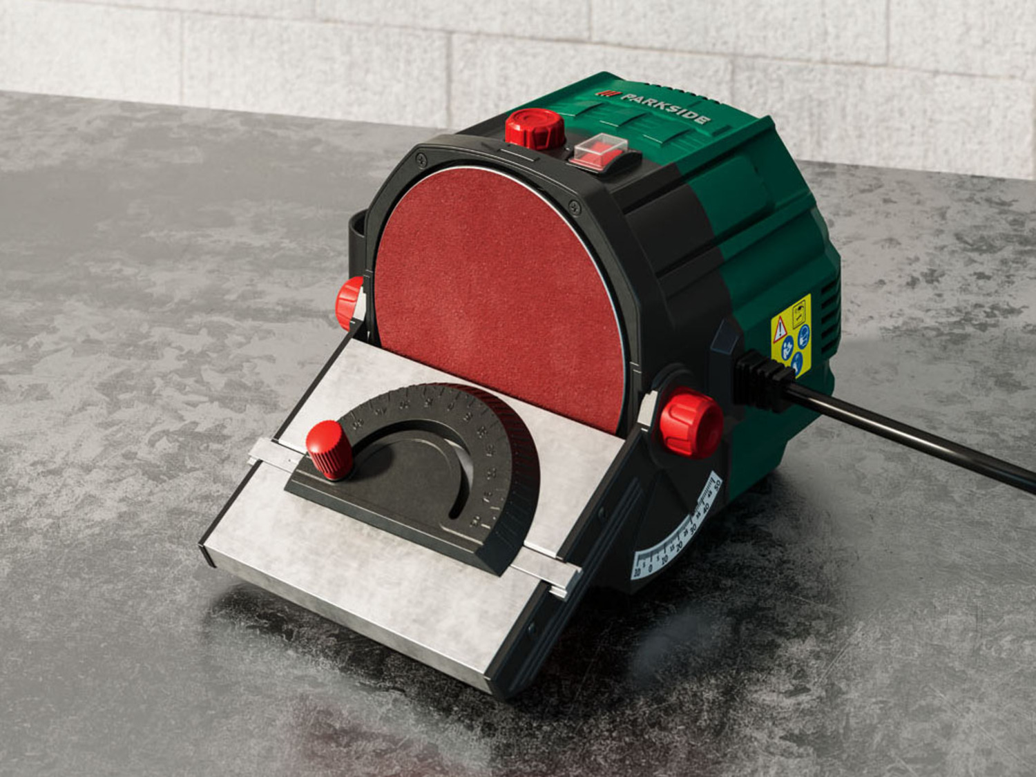 PARKSIDE® Ponceuse à disque PTSG 140 D2, 6 papiers abr…