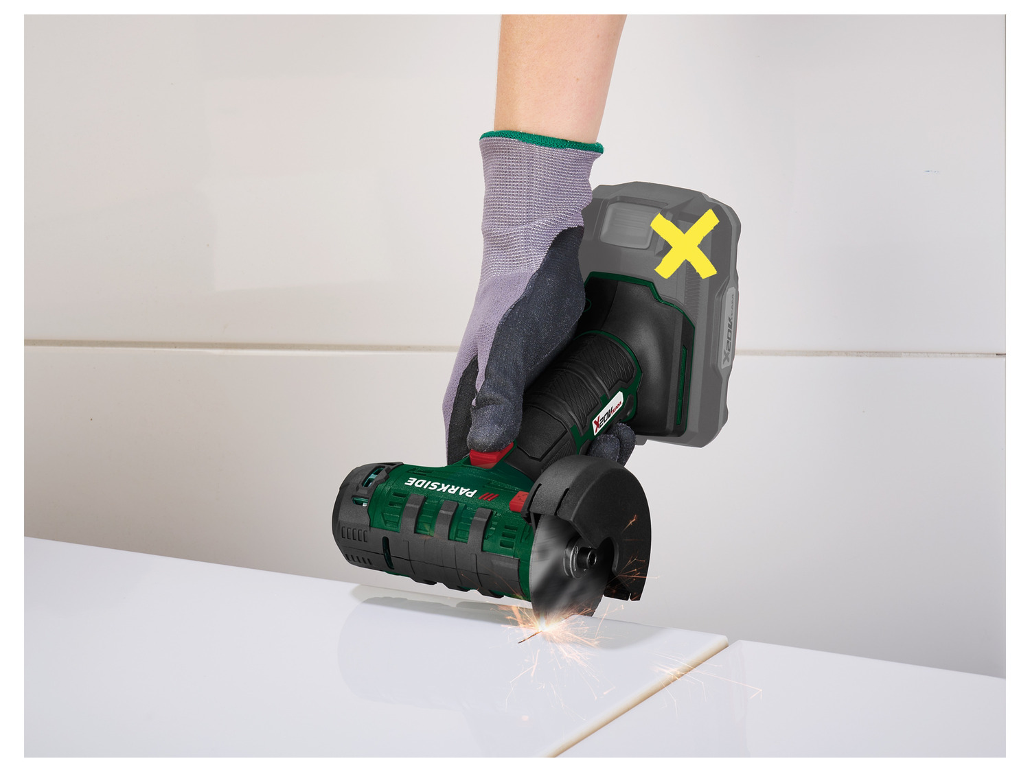 PARKSIDE® Meuleuse d'angle sans fil PWSAM 20-Li A1, 20…