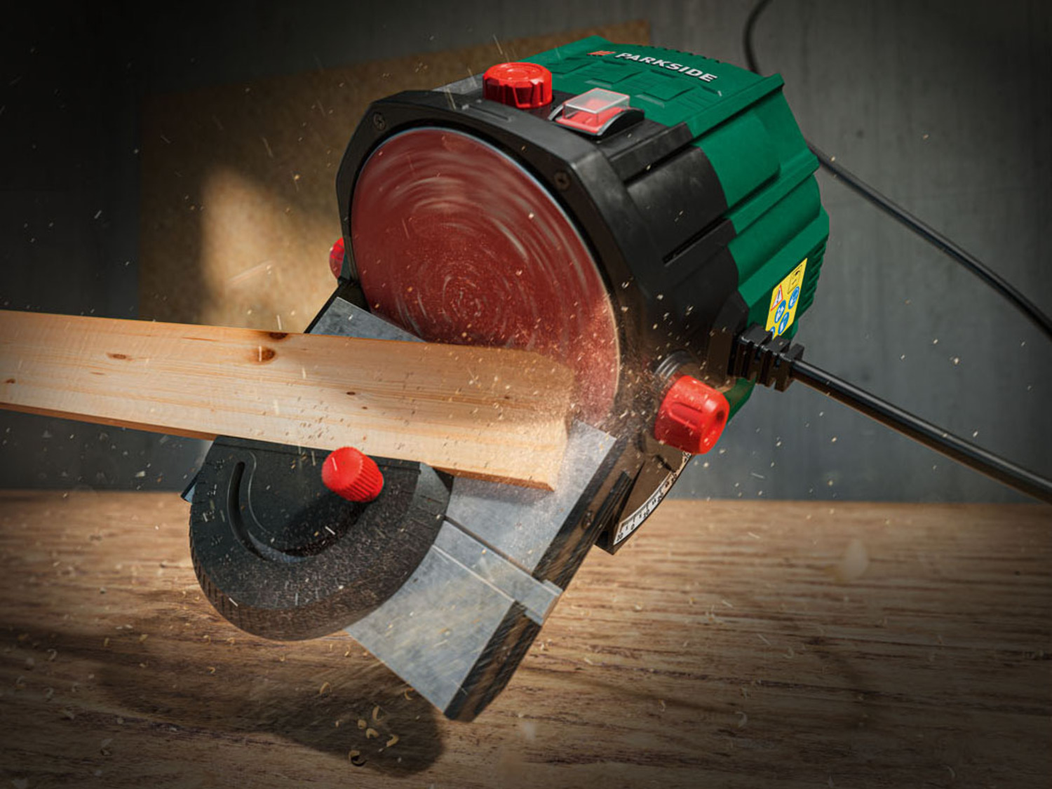 PARKSIDE® Ponceuse à disque PTSG 140 D2, 6 papiers abr…