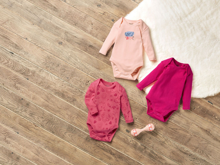 lupilu® Lot de 3 bodies bébé Acheter en ligne | LIDL