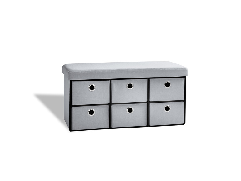 Banc-coffre de rangement, avec 6 tiroirs | LIDL