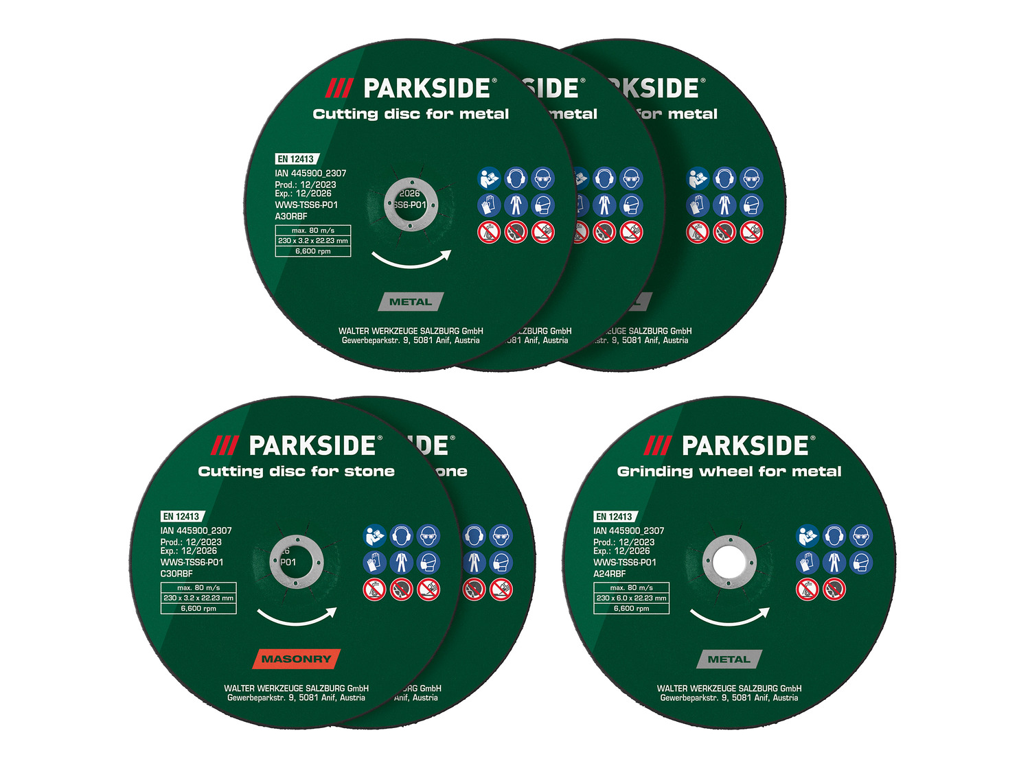 PARKSIDE® Kit de disques à tronçonner ou ébavurer ou D…